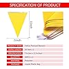 Amazon.com: AuTop 100 Feet Solid Yellow Pennant Banner Flags String ...