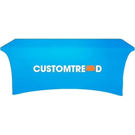 Amazon.com: CUSTOMTREND Custom Table Cloth with Business Logo ...