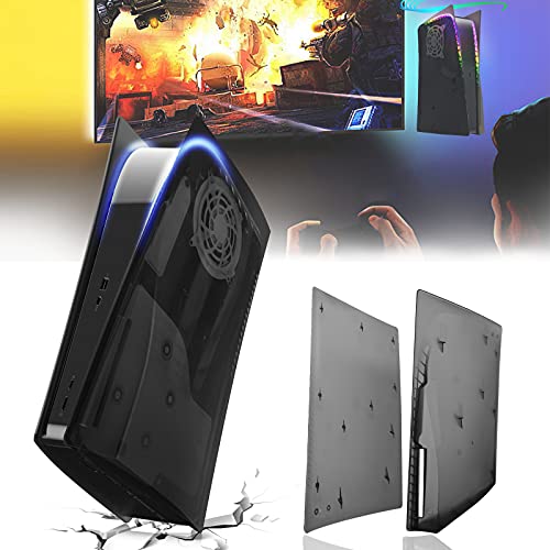 PS5 Plates, Clear PS5 Disc Version Cover Plates, Transparent Black ...