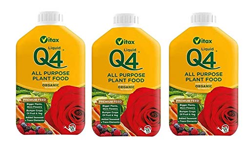 Vitax Q4 Premium Plant Food 3 x 1 Litre : Amazon.co.uk: Garden