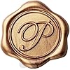 Amazon.com: Yoption Initial Alphabet P Wax Seal Stickers, 50 Pack ...