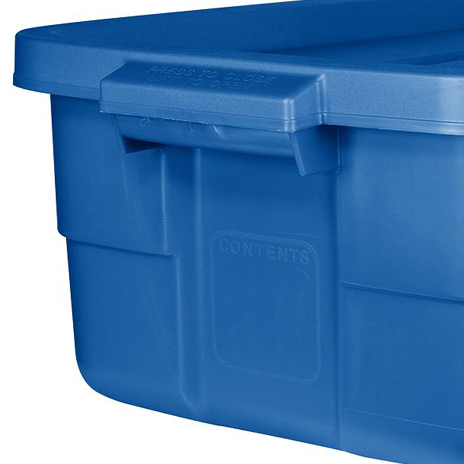 Rubbermaid Roughneck Tote 10 Gallon Stackable Storage Container w/ Stay ...