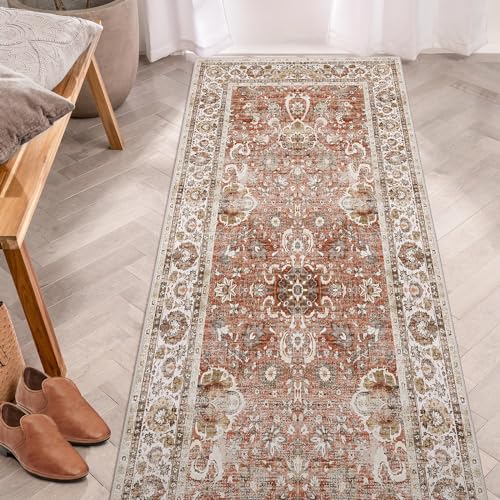 Amazon.com: Vintage Runner Rug 3x7 Runner Rugs for Hallway Non-Slip ...