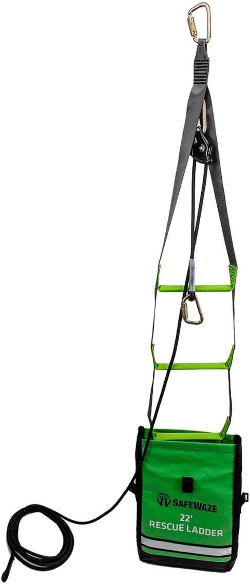 Amazon.com: Safewaze 020-6042 22' Rescue Ladder with Belay System ...