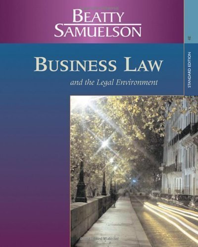 By Jeffrey F. Beatty, Susan S. Samuelson: Business Law and the Legal ...