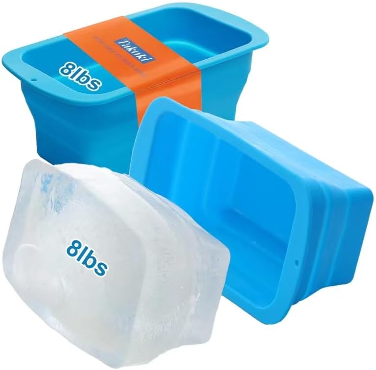 Amazon.com: Plunge Lab Extra Large Ice Block Mold, 8lb Ice Block, Ice ...
