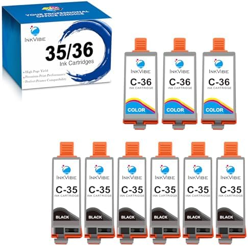 Amazon.com: InkVibe PGI-35 CLI-36 Ink Cartridge for Canon tr150 Ink ...