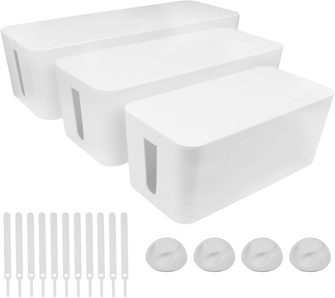 Amazon.com: Cable Organizer Box - Cord Organizer Box - Power Strip ...