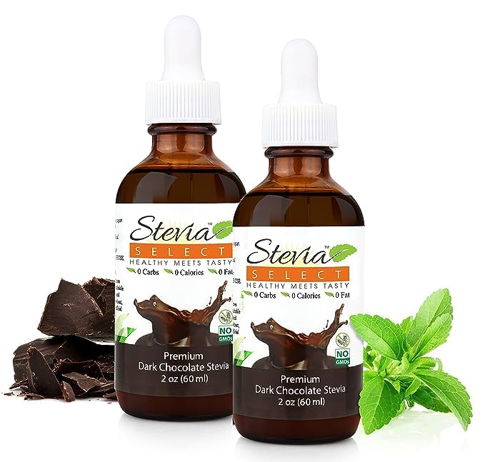 Amazon.com : Stevia Select Dark Chocolate Pure Stevia Liquid - Zero Calorie Sweetener - All ...