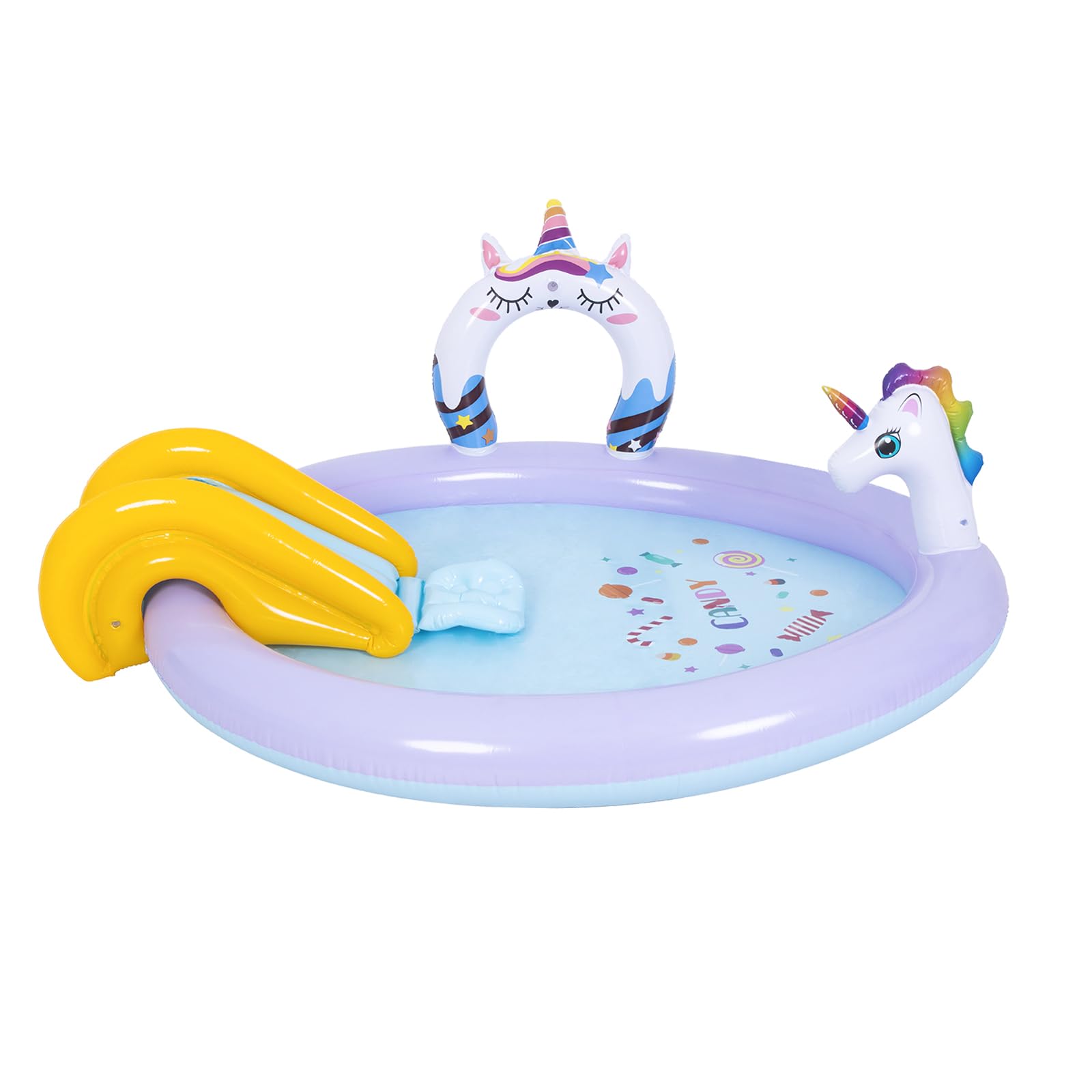 Snapklik.com : Inflatable Kids Swimming Pool Water Slide Spray Pool ...