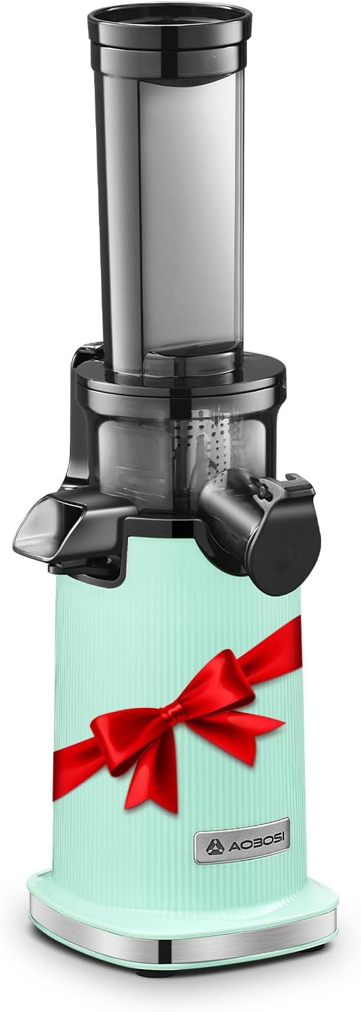 Amazon.com: Aobosi Compact Small Mini Juicer Machines Space-Saving Slow ...