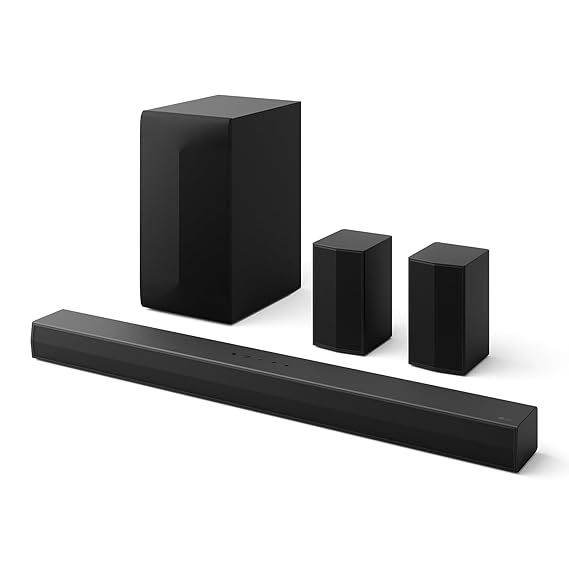 LG S65TR 600W 5.1 Channel Dolby Digital, Wireless Subwoofer & Rear ...