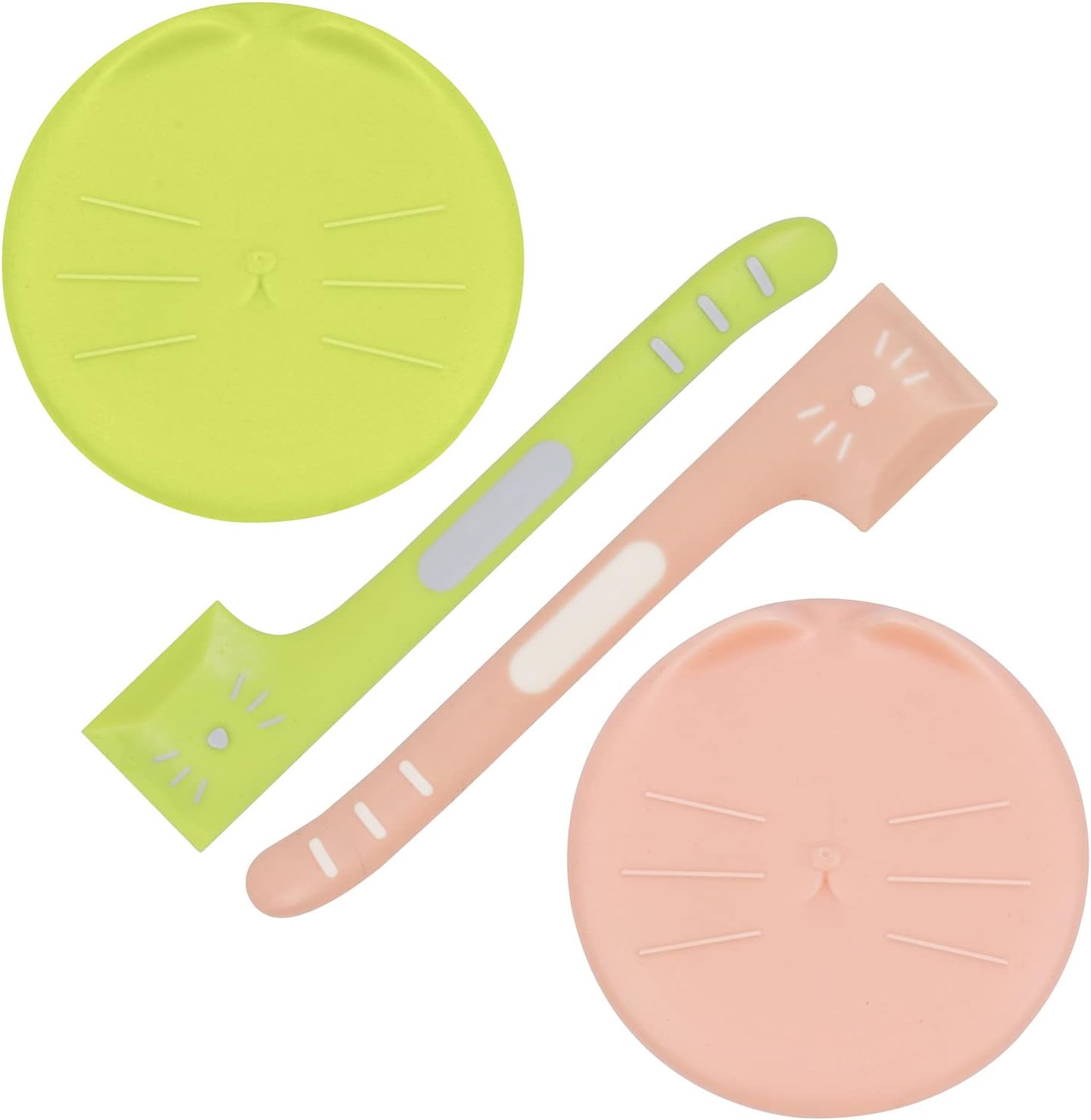SLSON Pet Food Can Lids 2 Pack Pet Food Can Cover With Spoon Cute Cat slson-pet-food-can-lids-2-pack-pet-food-can-cover-with-spoon-cute-cat