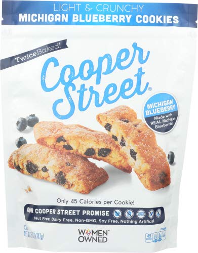 Amazon.com : Cooper Street Michigan Blueberry Cookies 5.0 OZ (Pack of 2 ...