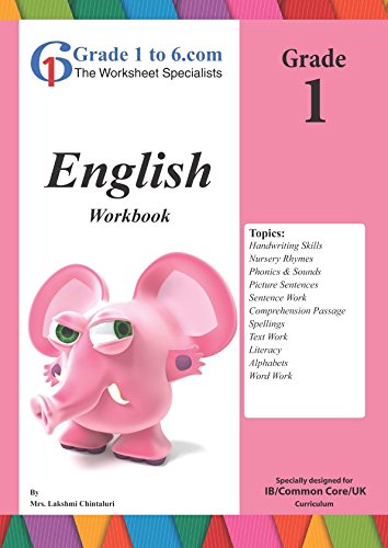 English Workbook: Grade 1 (Grade1to6 Books): Chintaluri, Lakshmi ...