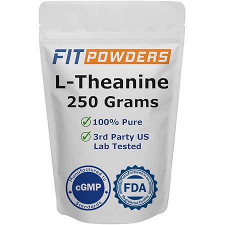 Amazon.com: Pure L-Theanine Powder, 100 Grams (1 Year Supply), Filler ...