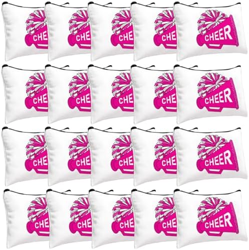 Amazon.com: Cosblank 20 Pcs Cheer Makeup Bag Cheer Teams Gifts Cheer ...