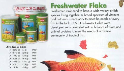 Amazon.com: OSI Marine Lab Freshwater Flake Fish Food .25oz : Pet Supplies