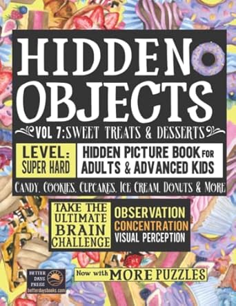 Amazon.com: Hidden Objects Super Hard Hidden Picture Book for Adults ...