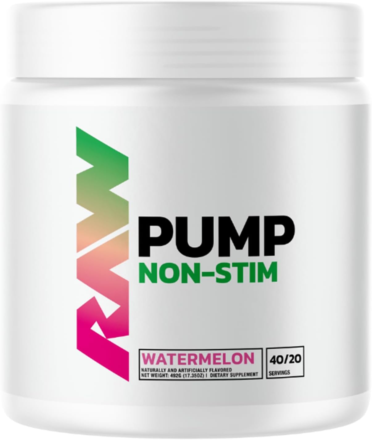 RAW PUMP NON-STIM PRE ENTRENAMIENTO 40/20 SERVICIOS SABOR SANDIA/WATERMELON : Amazon.com.mx ...