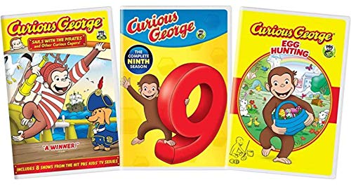 Amazon.com: Curious George 3-Pack DVD Set - Curious George Egg Hunting ...