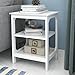 Amazon.com: TaoHFE White Side Table 3-Tier Narrow,White end Table with ...