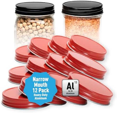 Amazon.com: AllSpice Rust-Proof Narrow Mouth Aluminum Metal Mason Jar ...