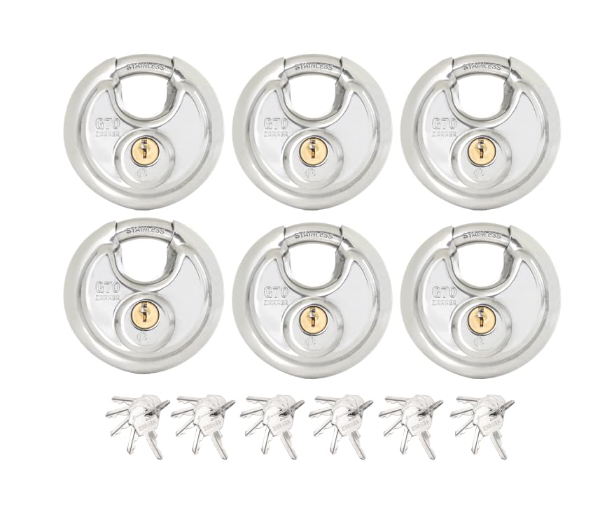 Snapklik.com : G70 Keyed Alike Padlocks, Heavy Duty Stainless Steel ...