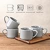 Amazon.com: GBHOME 14OZ Stackable Ceramic Mugs Set of 6, Modern Coffee ...