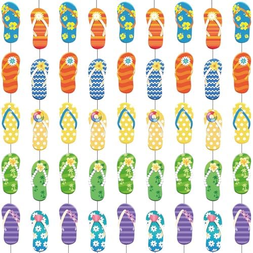 Amazon.com: MISS FANTASY Summer Party Banners, Multi Color Rectangular ...