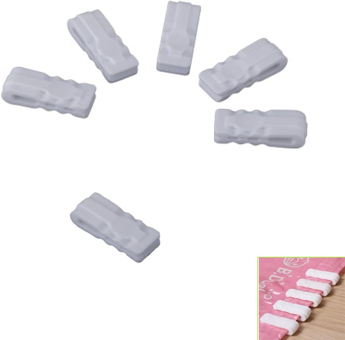 Amazon.com: DraCra 10 Pack Vacuum Storage Bags Sealing Clip Zipper ...