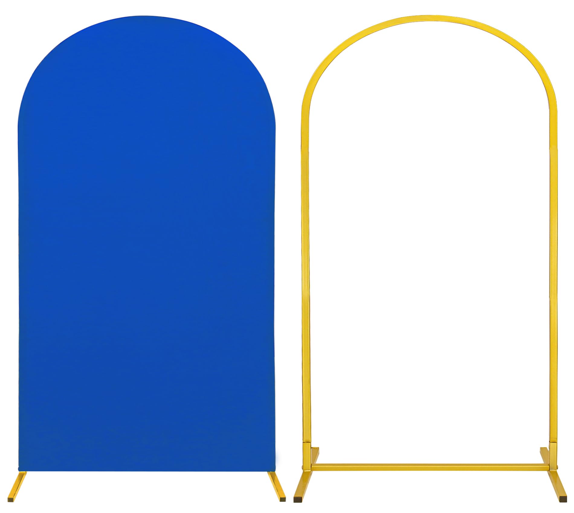 Amazon.com: Metal Arch Stand and Cover Set,1 Royal Blue Spandex Fitted ...