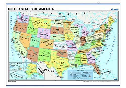 United States, political: Mapas Póster: Edigol Ediciones, Edigol ...