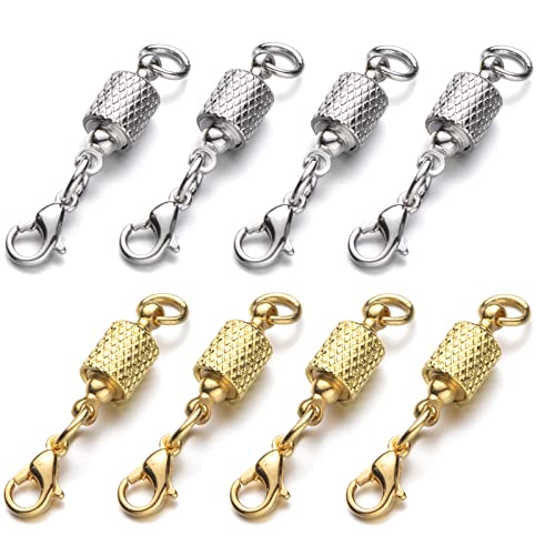 Snapklik.com : Screw-in Locking Magnetic Jewelry Clasps For Necklaces ...