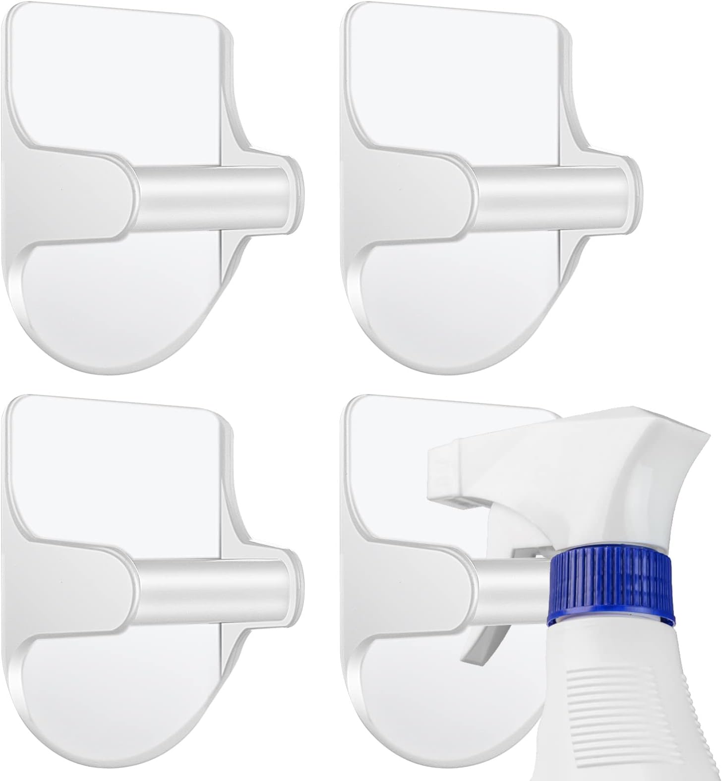 LUTER 8pcs Spray Bottle Hooks for Cabinet, Adhesive Spray Bottle Hanger ...
