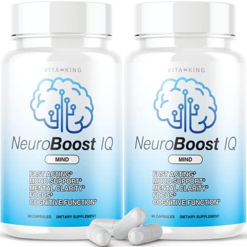 Amazon.com: (2 Pack) Neuro Boost IQ Supplement Brain Pills Mind Ben ...