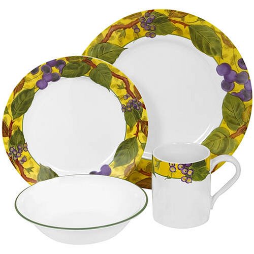 Buy Corelle Impressions 16-Piece Dinnerware Set, Service for 4, Tuscan ...
