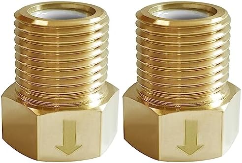 Amazon.com: 1/4 Inch Brass Check Valve, 1/4" Male to 1/4" Female Thread ...