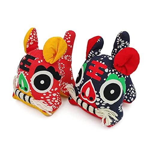 Amazon.com: 2 Pcs Handmade Chinese Traditional Cloth Tiger Toy, Folk ...