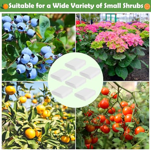 Tetutor 6 Pack Blueberry Bush Netting Cover, Bird Netting for Blueberry ...