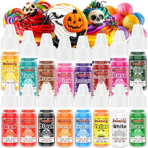 Amazon.com : Gel Food Coloring - 16 Colors Gel Food Coloring for Baking ...