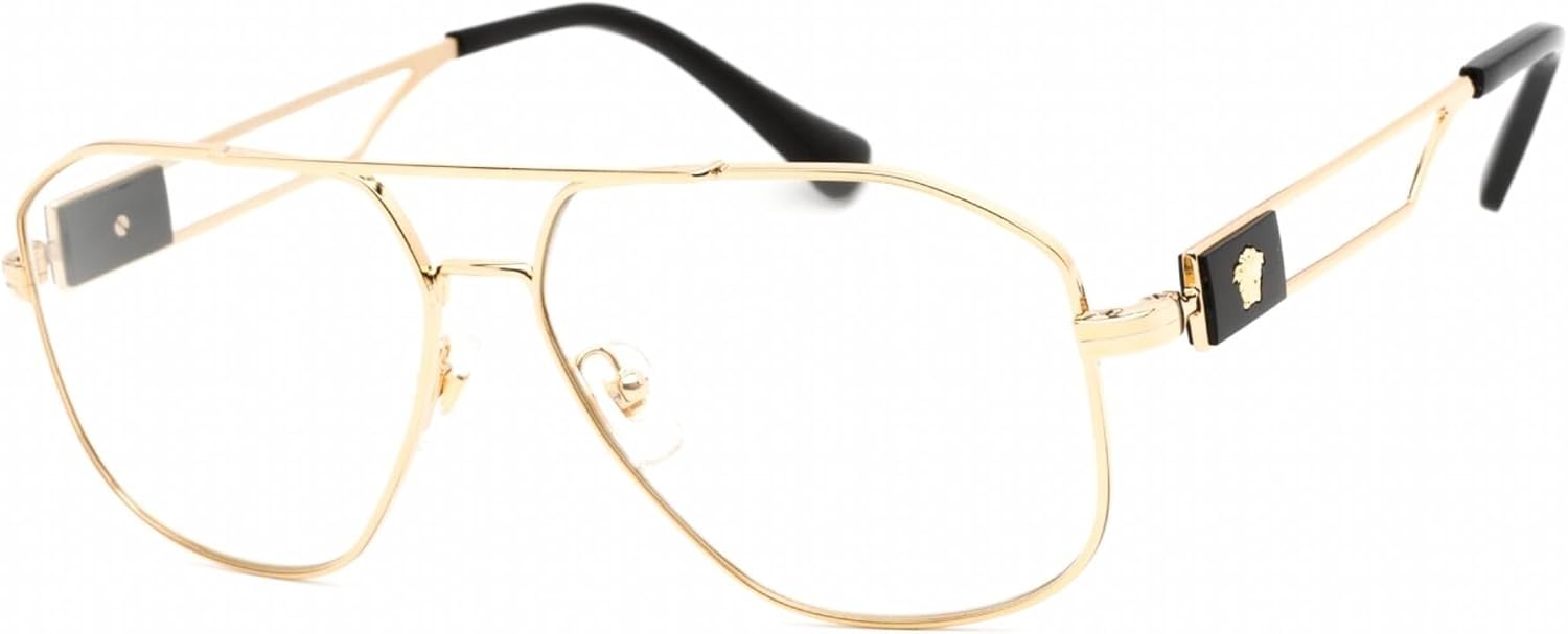 Amazon.com: Versace Eyeglasses VE 1287 1002 Gold : Clothing, Shoes ...