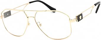 Amazon.com: Versace Eyeglasses VE 1287 1002 Gold : Clothing, Shoes ...
