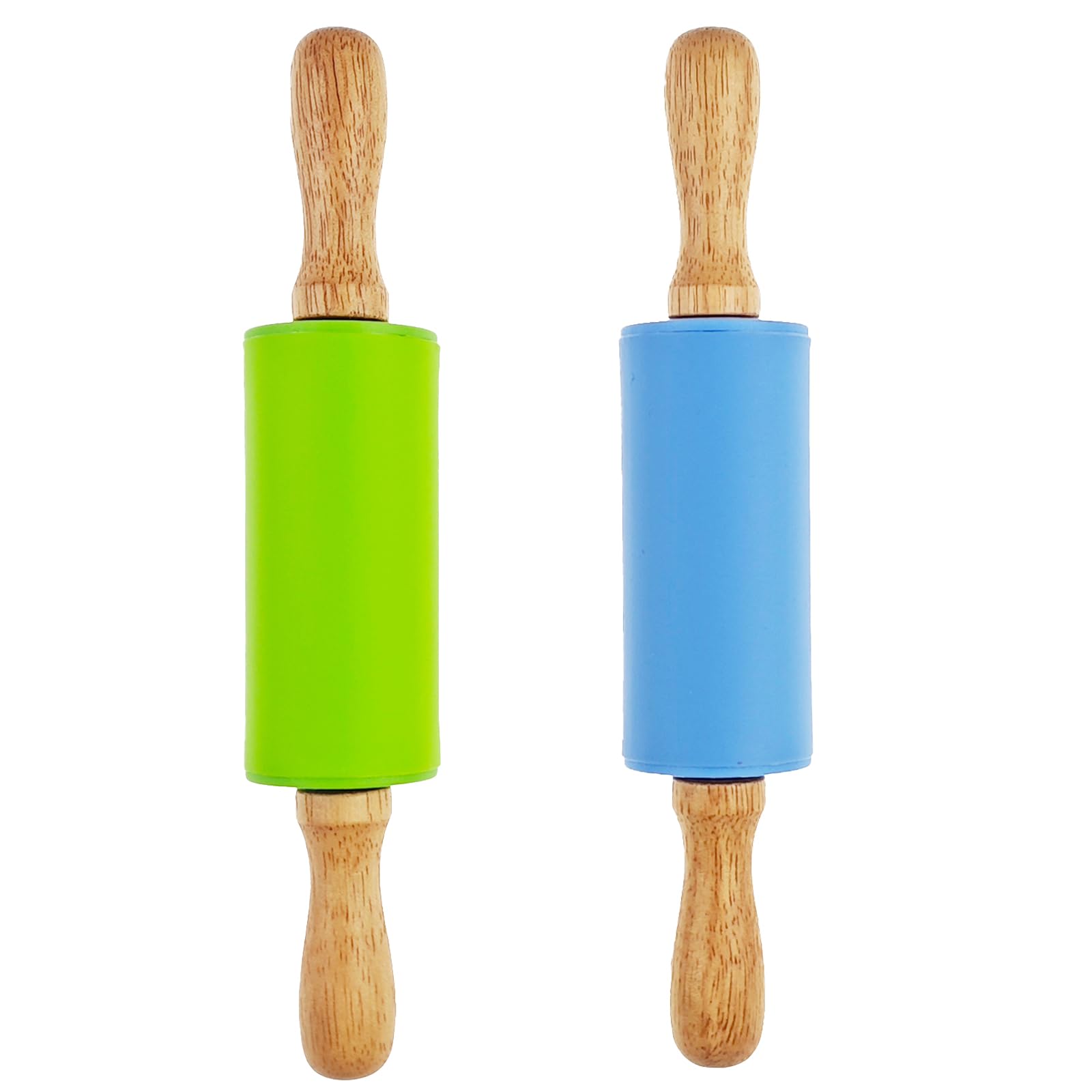 Amazon.com: Miokun 2 Pack Small Rolling Pin for Kids, Kids Rolling Pin ...