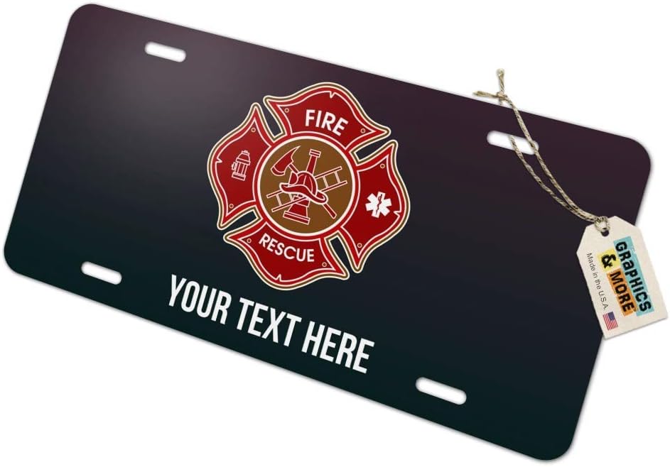 Amazon.com: Personalized Custom 1 Line Firefighter Maltese Cross Fire ...