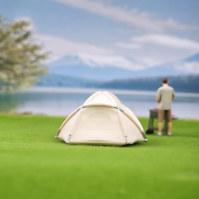 Amazon.com: 1/18 1/24 1/43 1/64 1/87 Scale Camping Tent Miniature Scene ...
