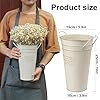 Amazon.com: 4 PCS 10 Inch Rustic Galvanized Flower Vases, Farmhouse ...