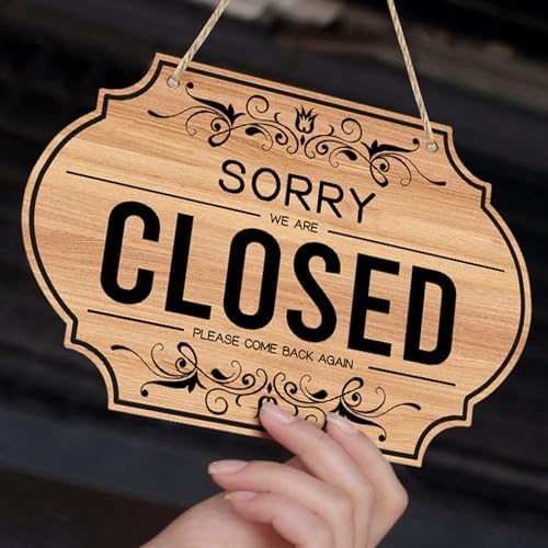 CARGEN Open Signs - Double Sided Open Closed Sign Business Hours ...