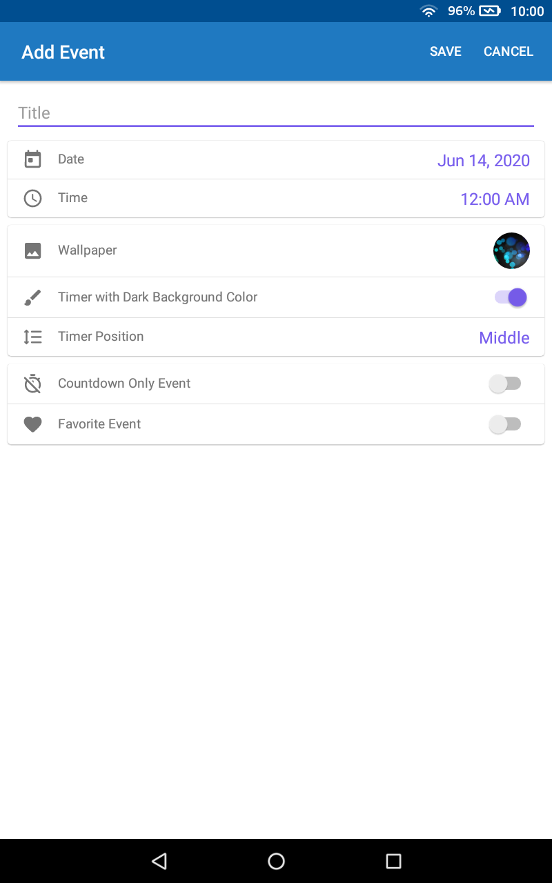 Countdown Star - App on Amazon Appstore
