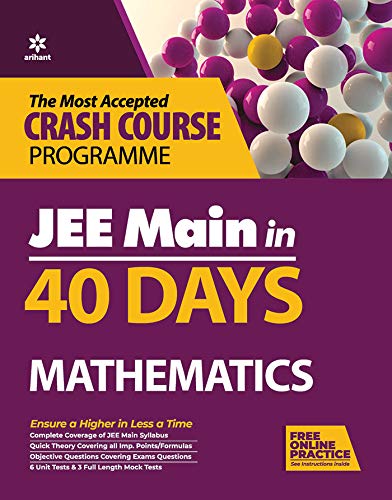 40 Days Crash Course for JEE Main Mathematics: Arihant Experts ...